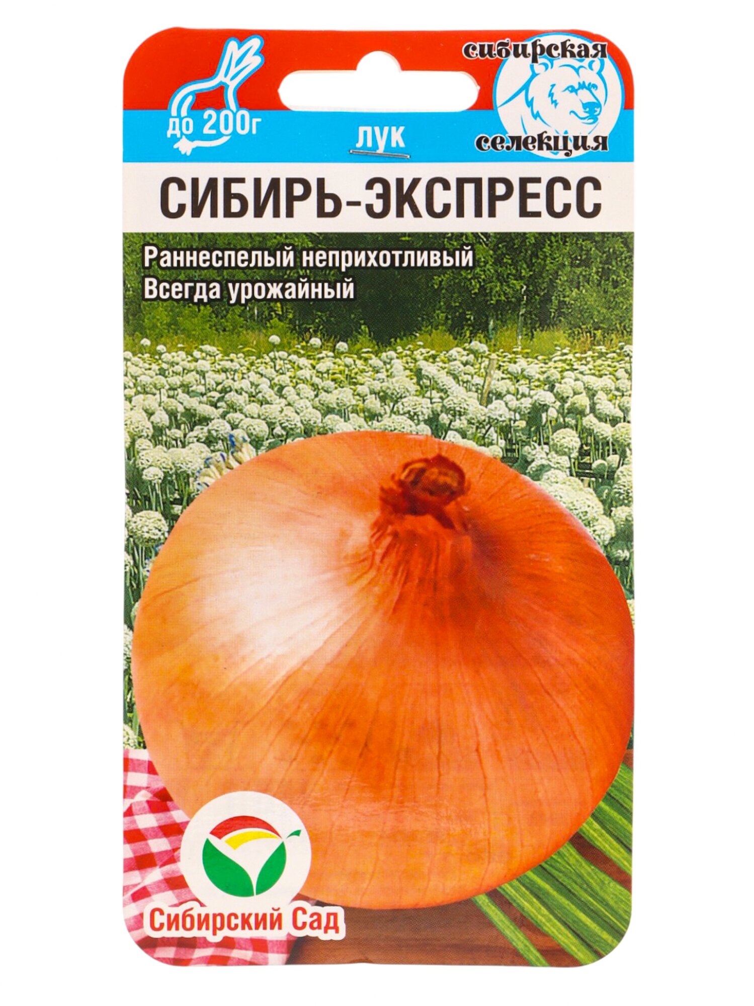 Семена Лук репчатый «Сибирь-Экспресс», 1 г, «Сибирский Сад»