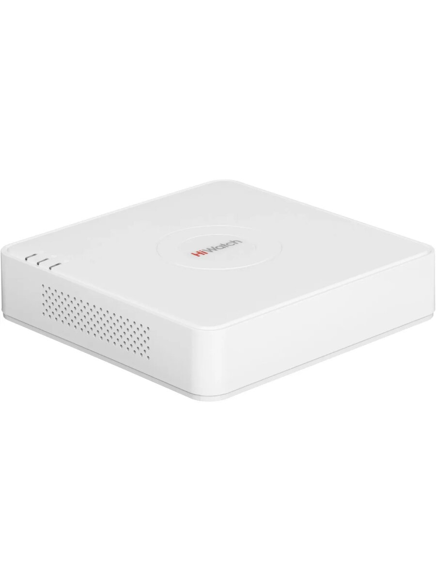 Видеорегистратор HiWatch DS-N204(D), NVR (сетевой), 4 канала записи, Белый