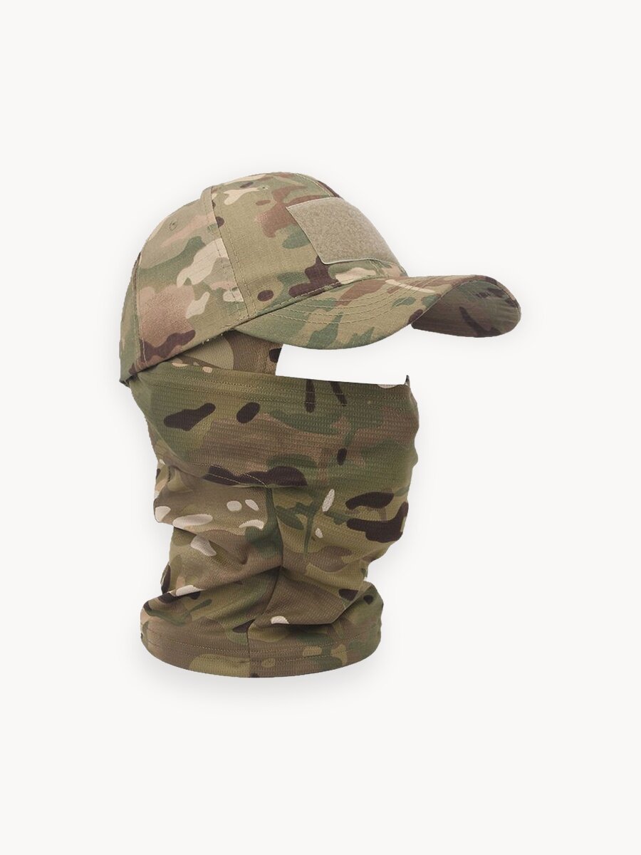 Кепка тактическая мужская военная летняя в комплекте с балаклава тактическая летняя