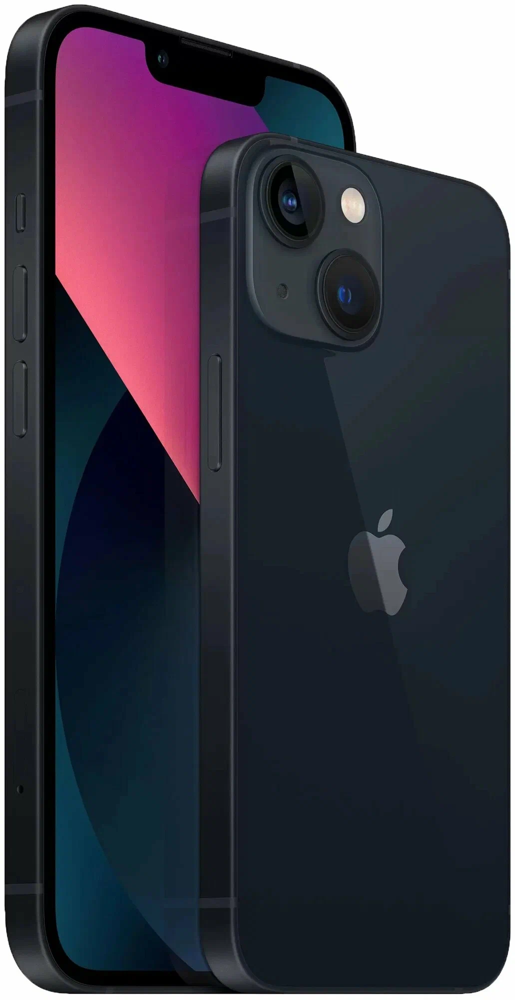 Смартфон Apple iPhone 13 256 ГБ, Dual: 2 nano‑SIM, черный, Официально авторизовано.
