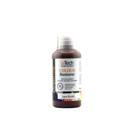 LeTech Expert Line Средство для восстановления цвета кожи (Leather Colour Restorer) Dark Brown 100мл