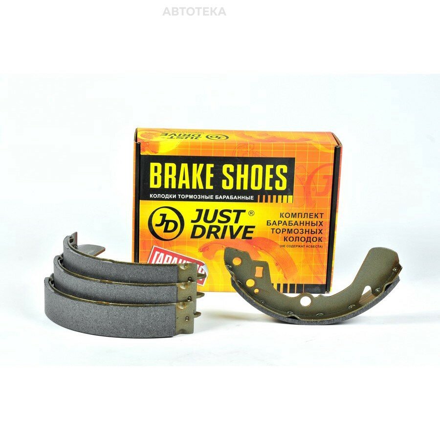 Колодки тормозные барабанные K0032 JUST DRIVE JBS0066 DA Pyzar (G311/313) 96-05, Charade (G112, G213S) 87-00, Applause/Charmant (A101/111) 89-00; SZ Swift (ZD11S/21S) 04-, Aerio (R_21S, R_51S) 01-, Cut.
