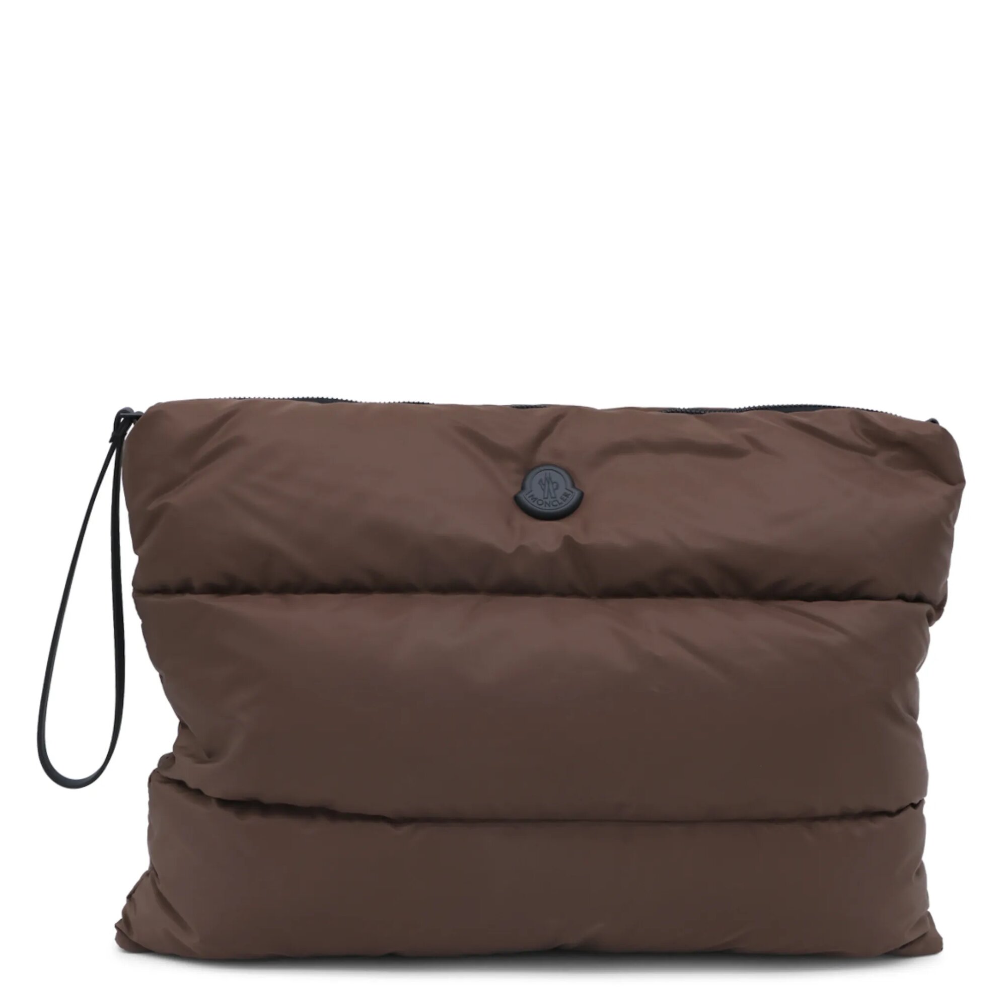 Сумка Quilted logo-patch clutch bag