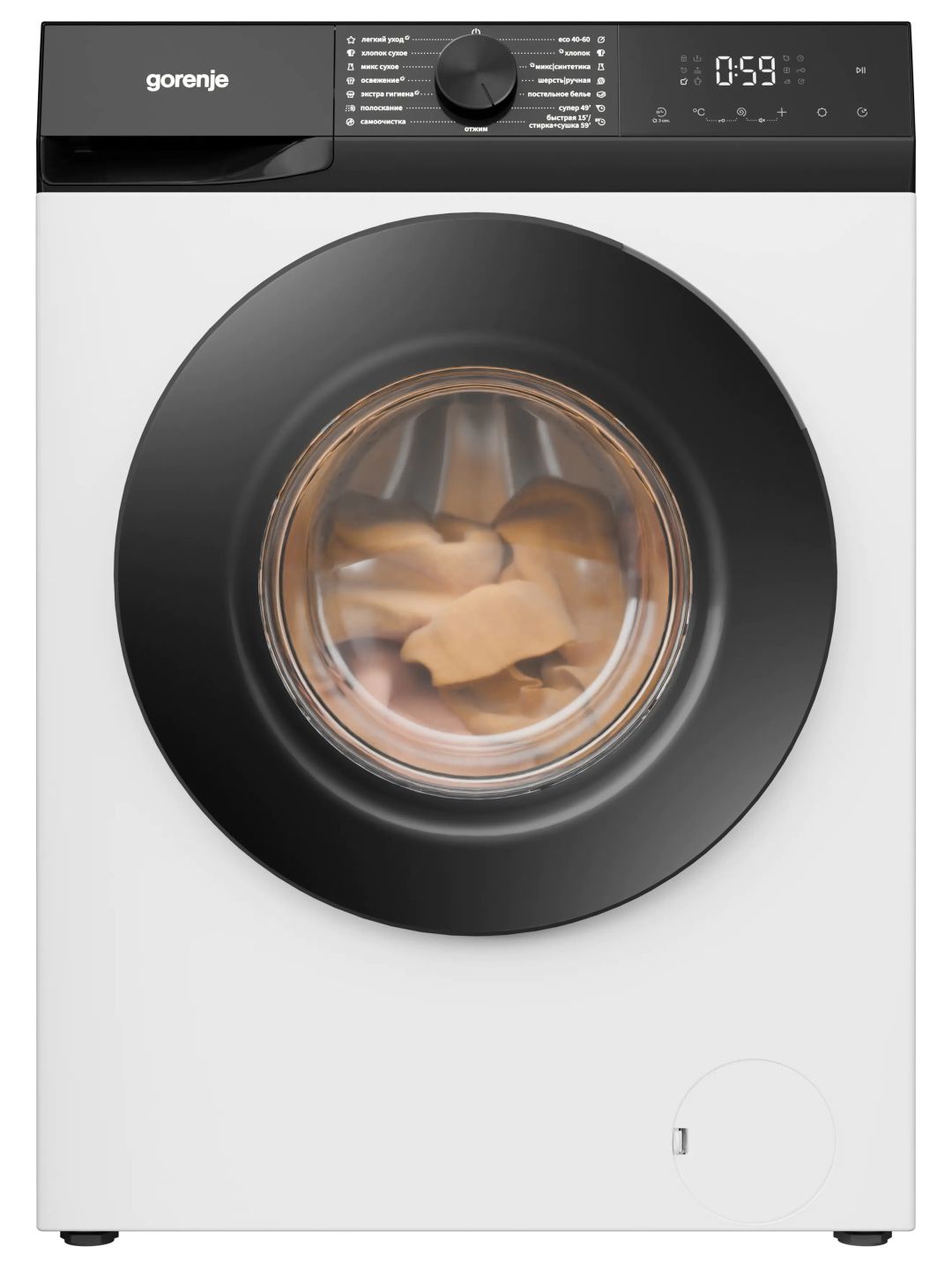 Стиральная машина с сушкой Gorenje WD2G2P854A3C2/C, класс A, загрузка до 8/5 кг, 1400 об/мин, белый