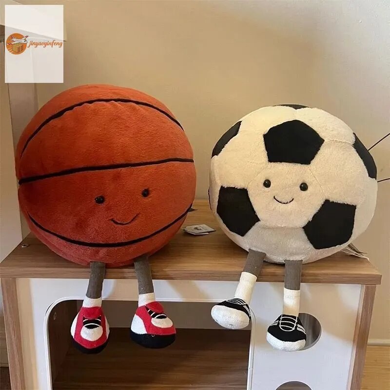 Подушка-игрушка 2 шт, 27x28 см, декоративная, полиэстер, унисекс, полиэстер, белый, коричневый