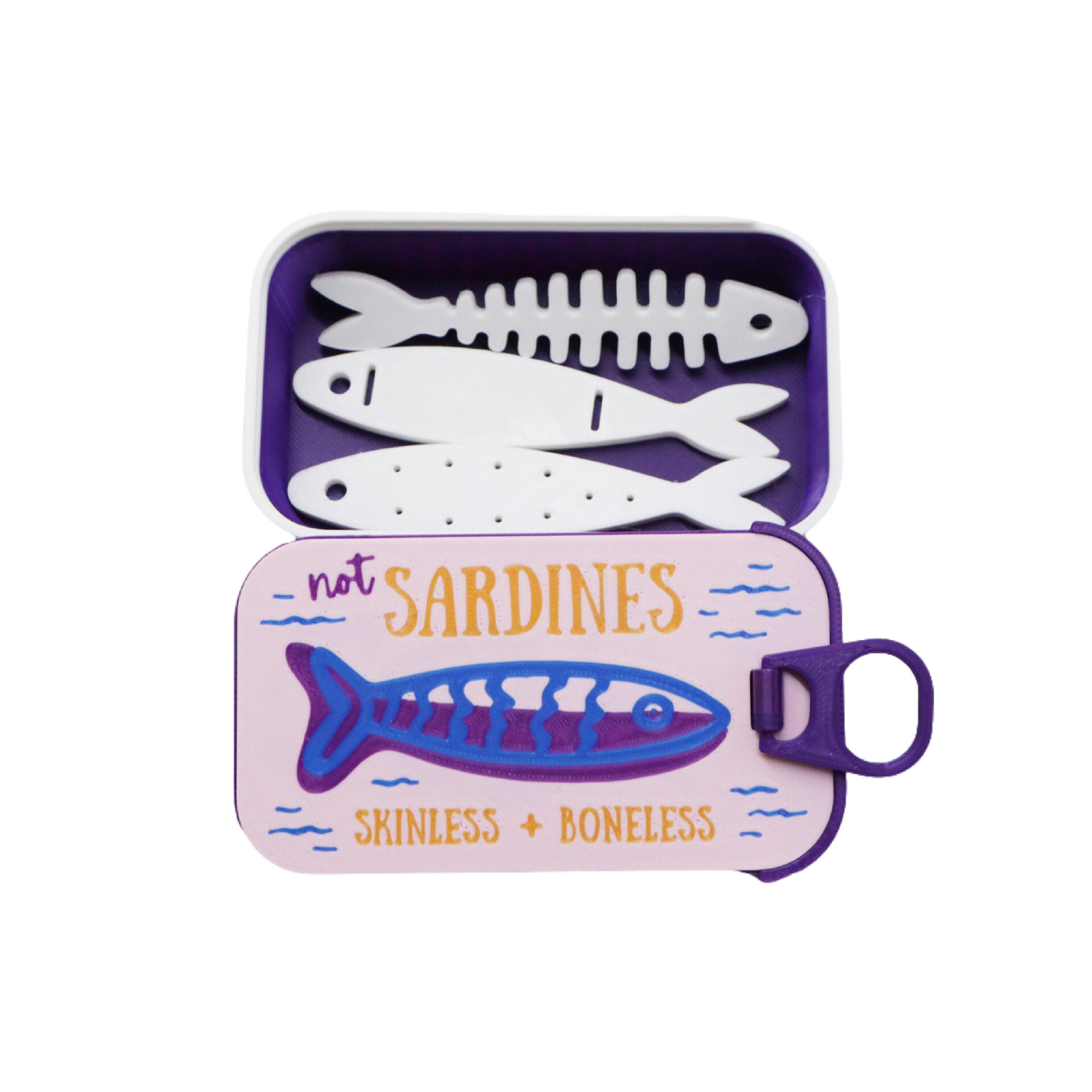Новинка: ювелирная шкатулка Sardine, 3D-печатная шкатулка для хранения украшений в форме рыбьей кости.