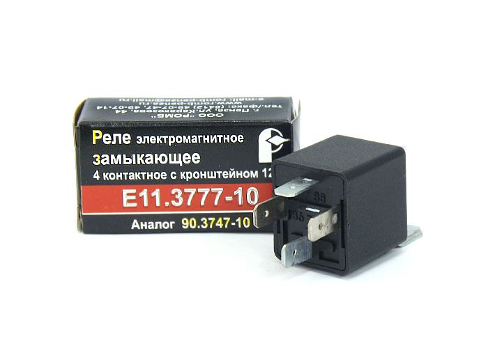Реле универсальное 4-х контактное 12В (90.3747-10)