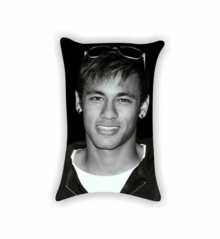 Подушка Неймар да Силва Сантос Жуниор, Neymar da Silva Santos Junior №7, картинка с двух сторон