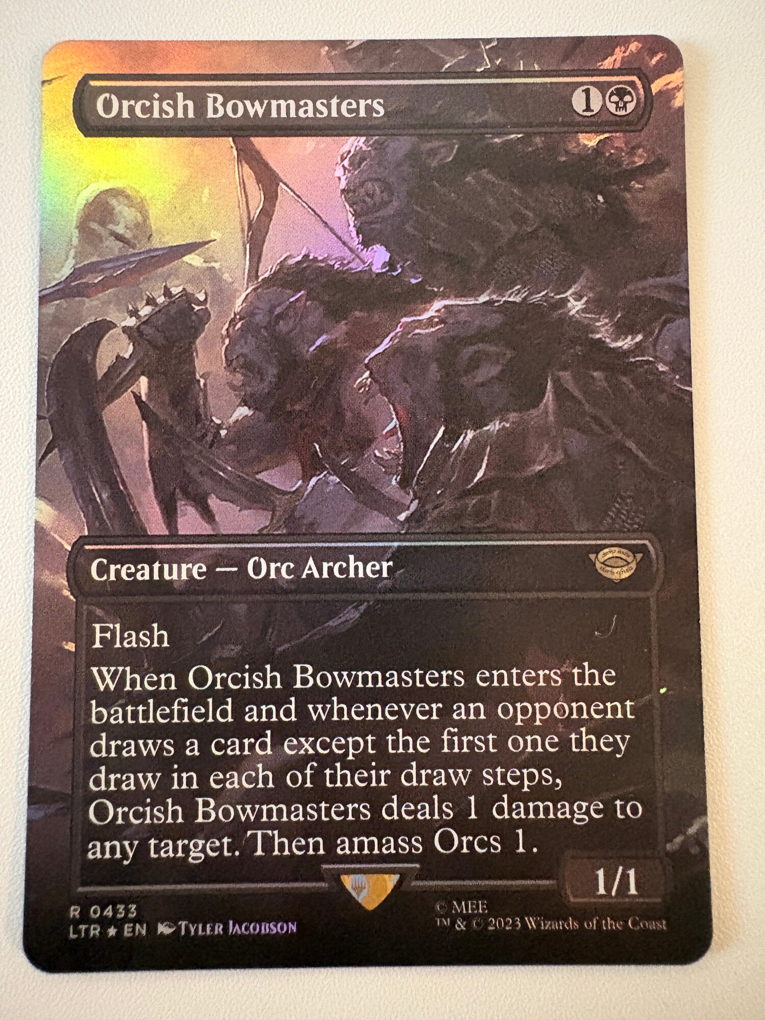 Коллекционная карточная игра MTG Orcish Bowmasters foil коллекционная карточная игра фольга