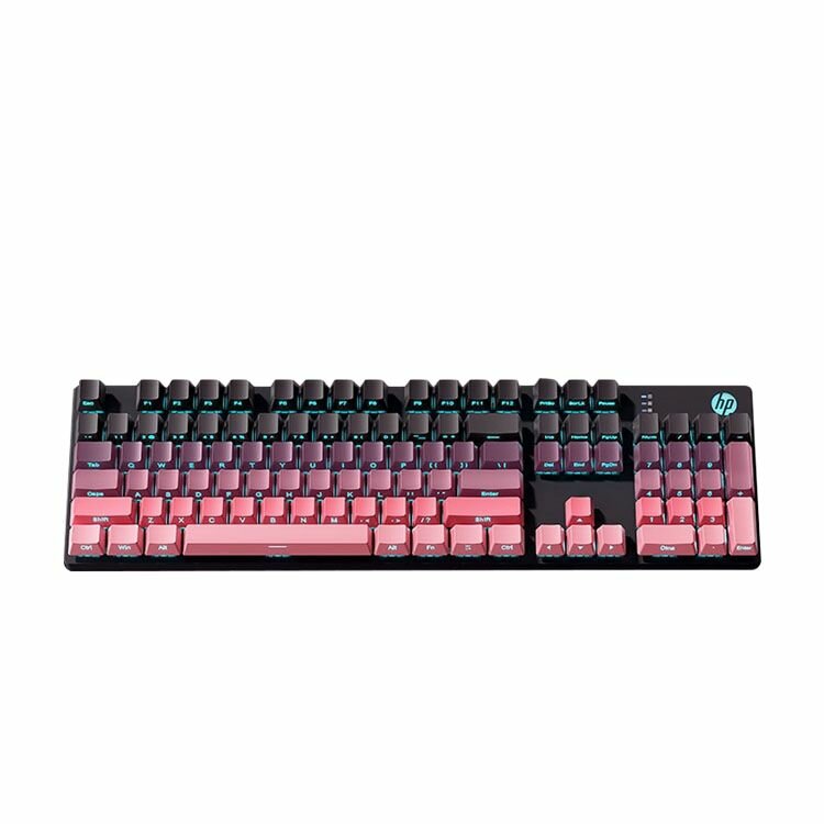 Набор клавиатура и мышь HP, Ice Blue Light[Green Grape Switch][+Punk Mouse Pad]