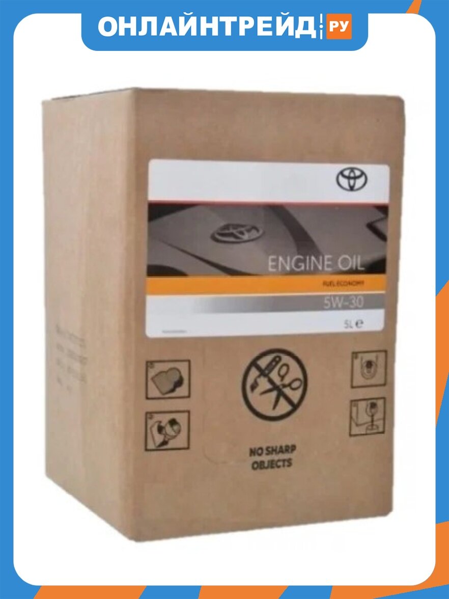 Моторное масло Toyota Engine Oil 5W-30 синтетическое экобокс 5л