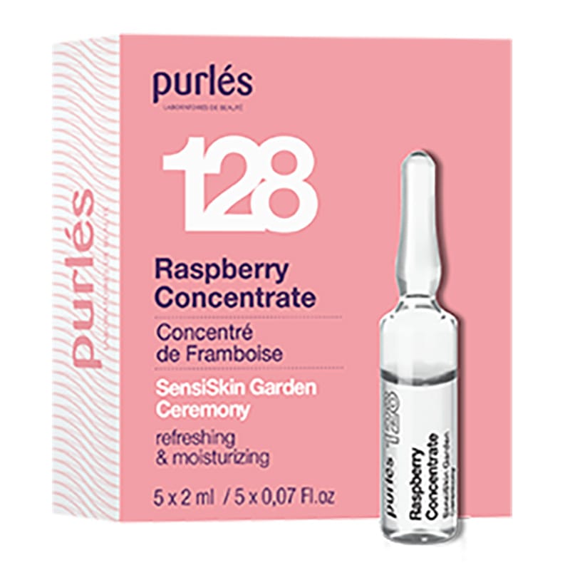 Концентрат для ухода за кожей Purles 128 Raspberry Concentrate Успокаивающий малиновый концентрат 2 мл