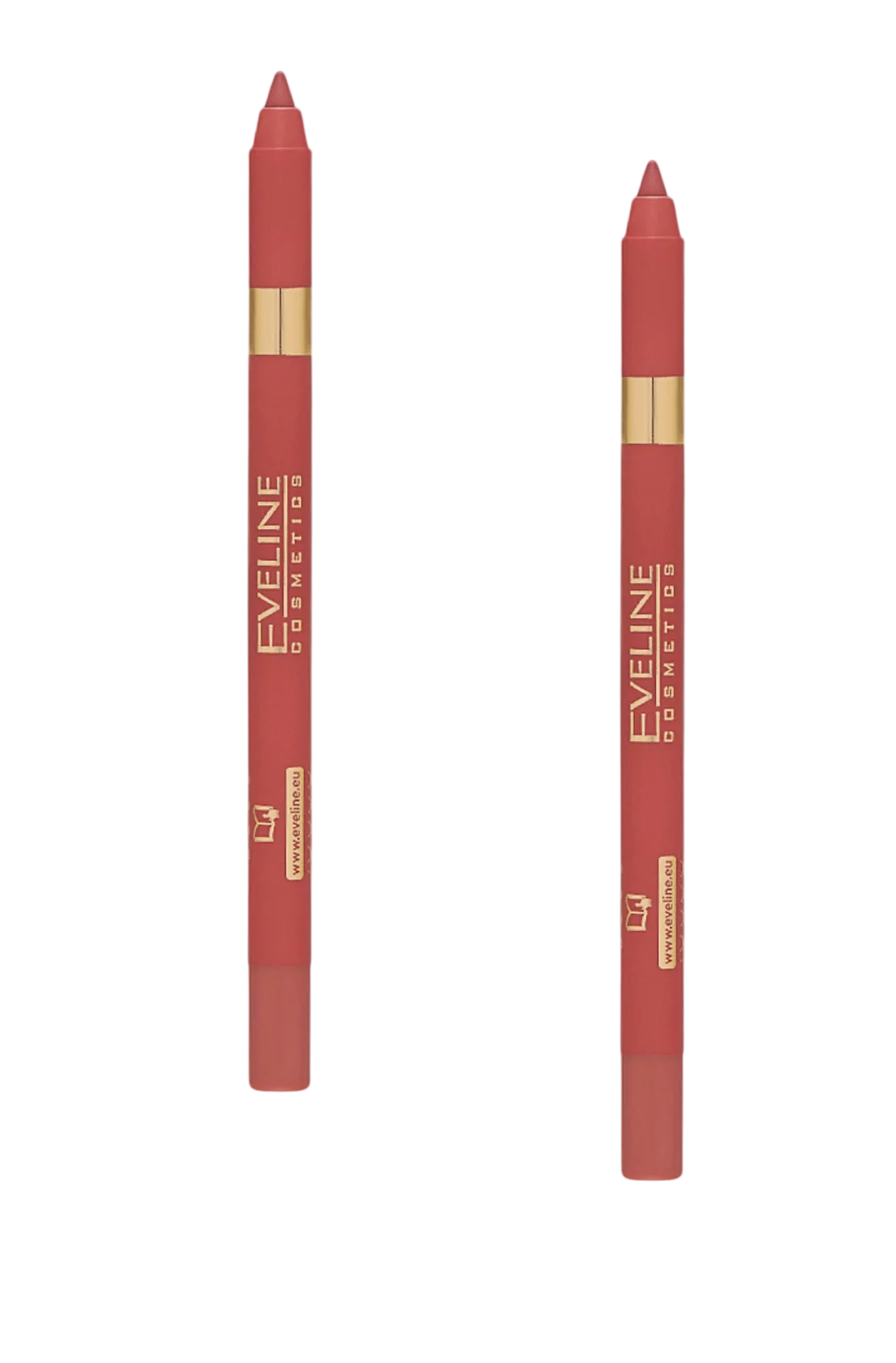 Карандаш Eveline для губ гелевый , водостойкий, Матовый 02-Pinkish Серии Variete Gel Lipliner Pencil 2шт