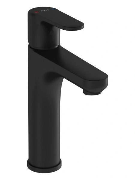Смеситель для раковины VitrA Root Round (Рут Раунд) A4270636EXP однорычажный матовый черный латунь