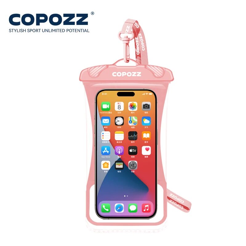 Розовый водонепроницаемый чехол COPOZZ для телефона