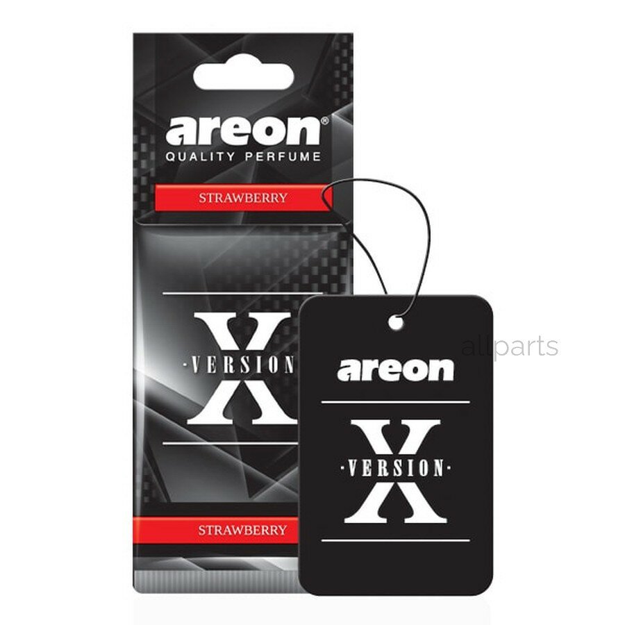 AREON AXV06 Ароматизатор AREON елочка подвесной X VERSION STRAWBERRY AXV06
