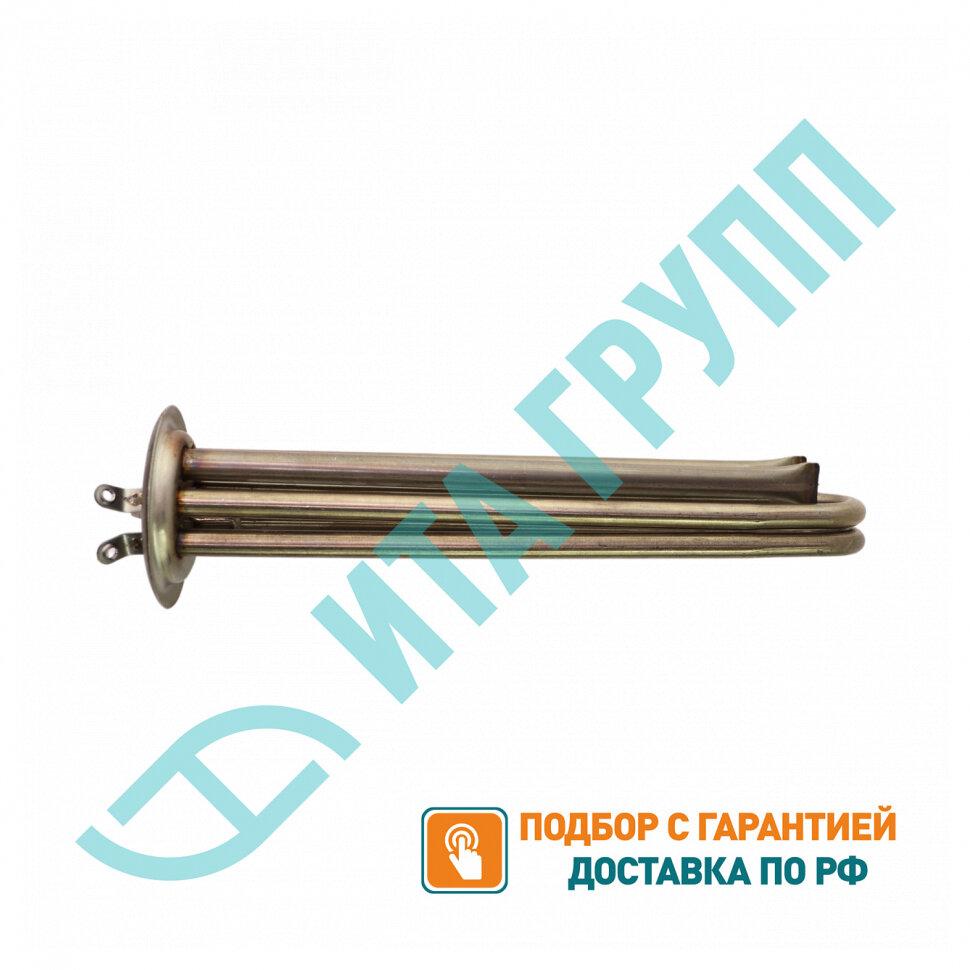 ТЭН 2000Вт (700Вт/1300Вт) RF для водонагревателя Thermex, Garanterm, Electrolux EWH, под анод М6, клеммы под винт, Итатэн, нерж AISI, 21115