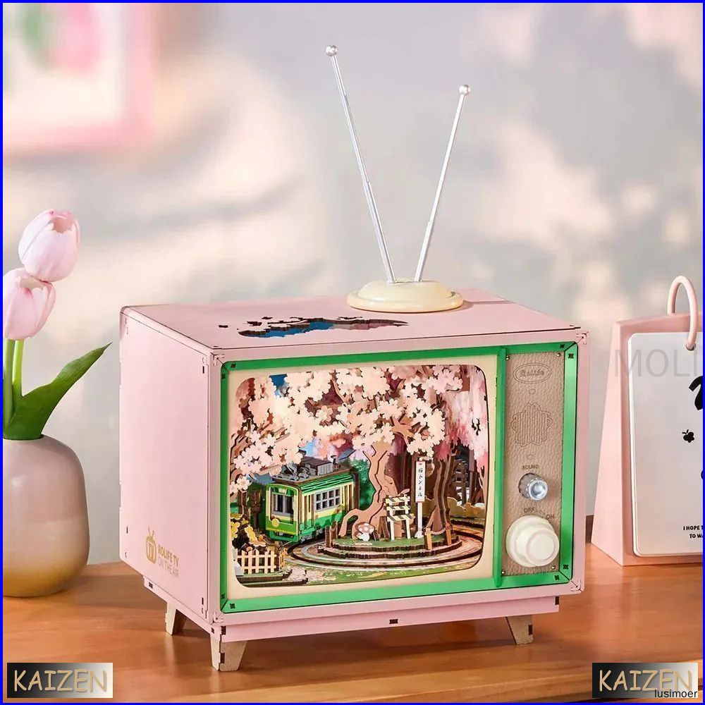 Конструктор музыкальная шкатулка Сакура. Тур мечты Robotime Sakura Dreamy Tour
