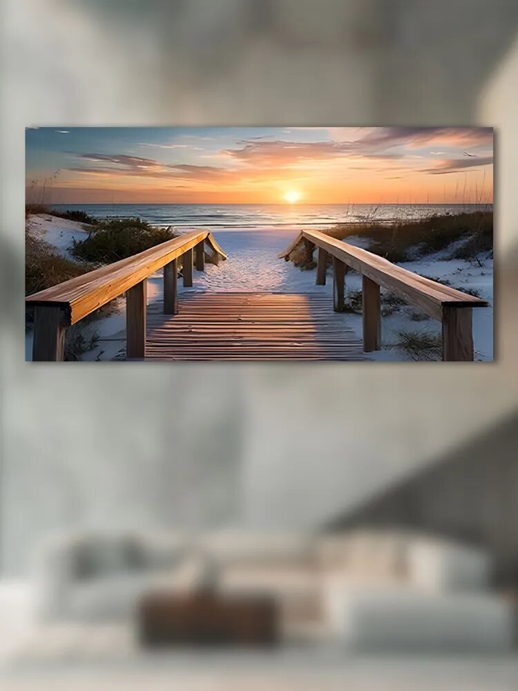 Картина "Печать струй" 100x50 см