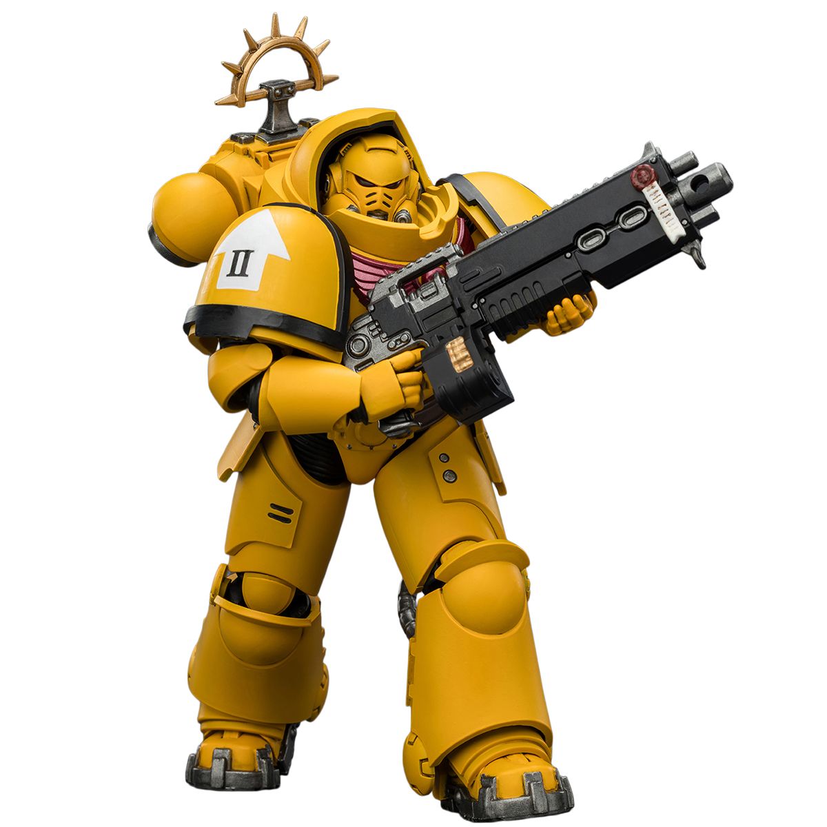 HIPLAY JOYTOY Warhammer 40,000: Space Marine 2 Тяжелый Заступник Имперских Кулаков с тяжелой болт-винтовкой и болт-пистолетом (JT03653 Игровое издание), фигурка в масштабе 1/18