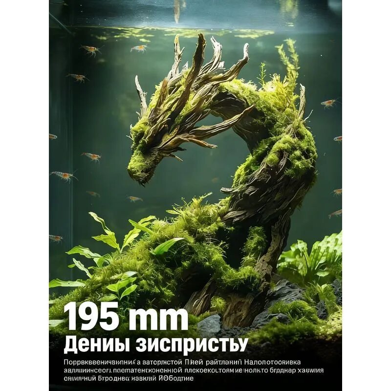 Фигурка дракона для аквариума 195 мм