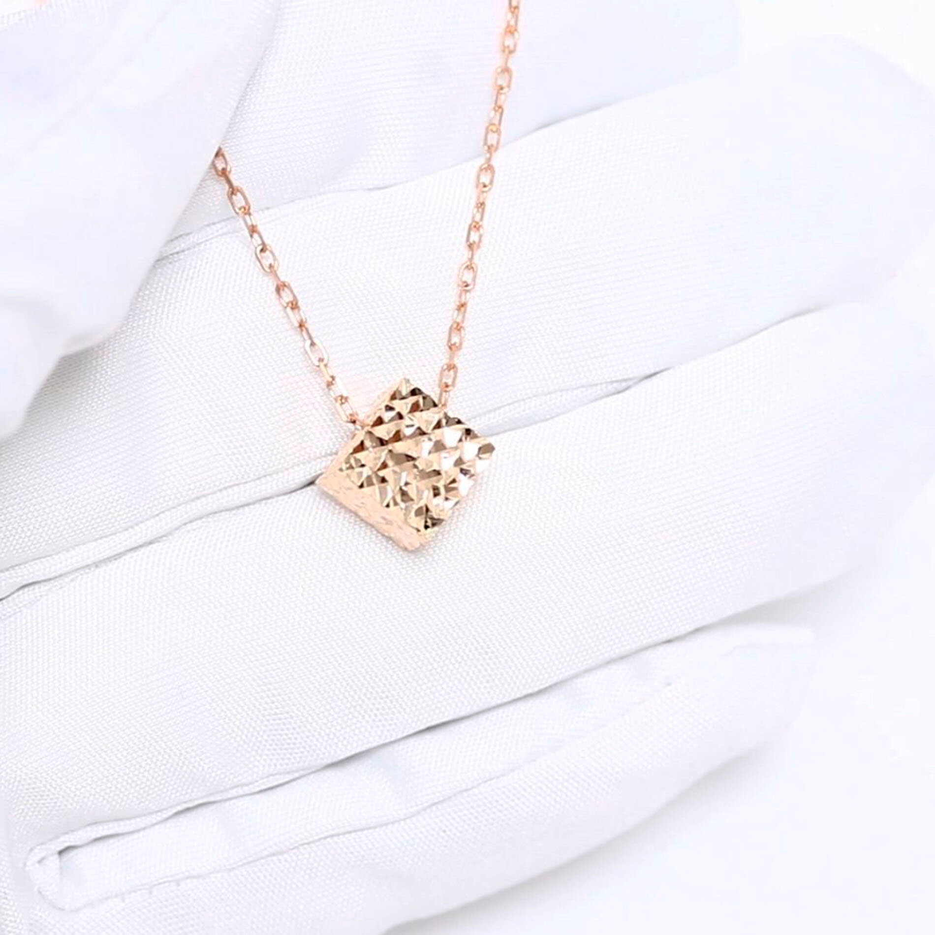 Колье Diamant online, красное золото, 585 проба