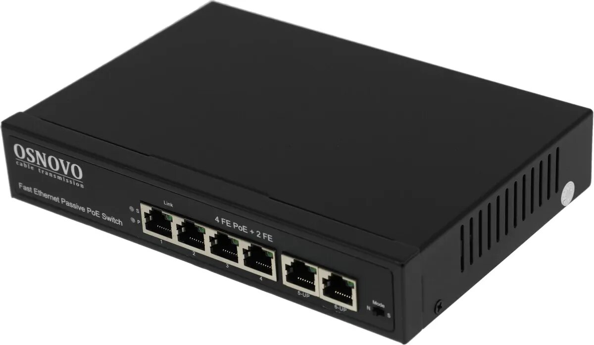 Коммутатор OSNOVO SW-20600/A(80W), неуправляемый