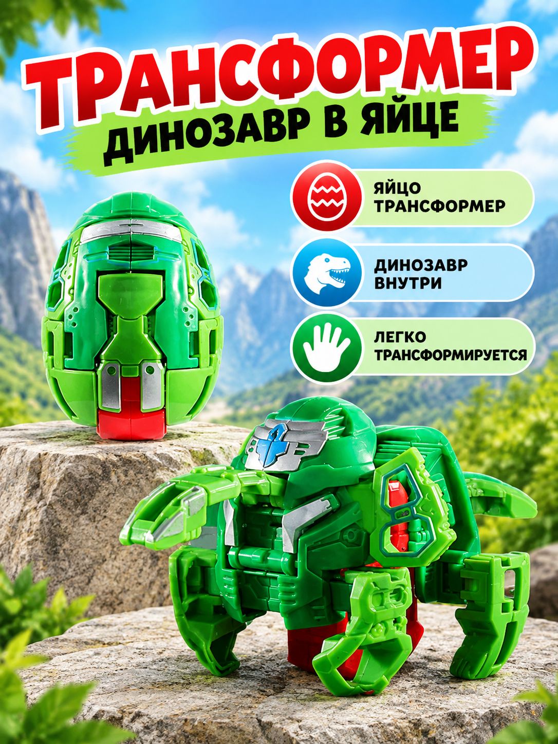Трансформер Кунг Тираннозавр рекс