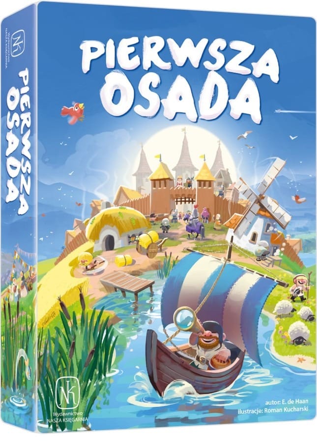 Настольная игра Nasza Ksiegarnia Первое поселение, карточная игра для детей