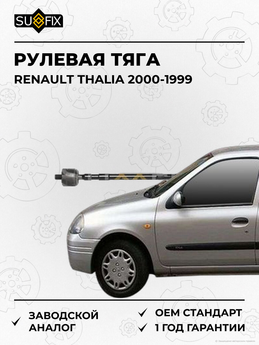 Рулевая тяга SUFIX SD1076 Рено Талиа RENAULT THALIA 2000-1999