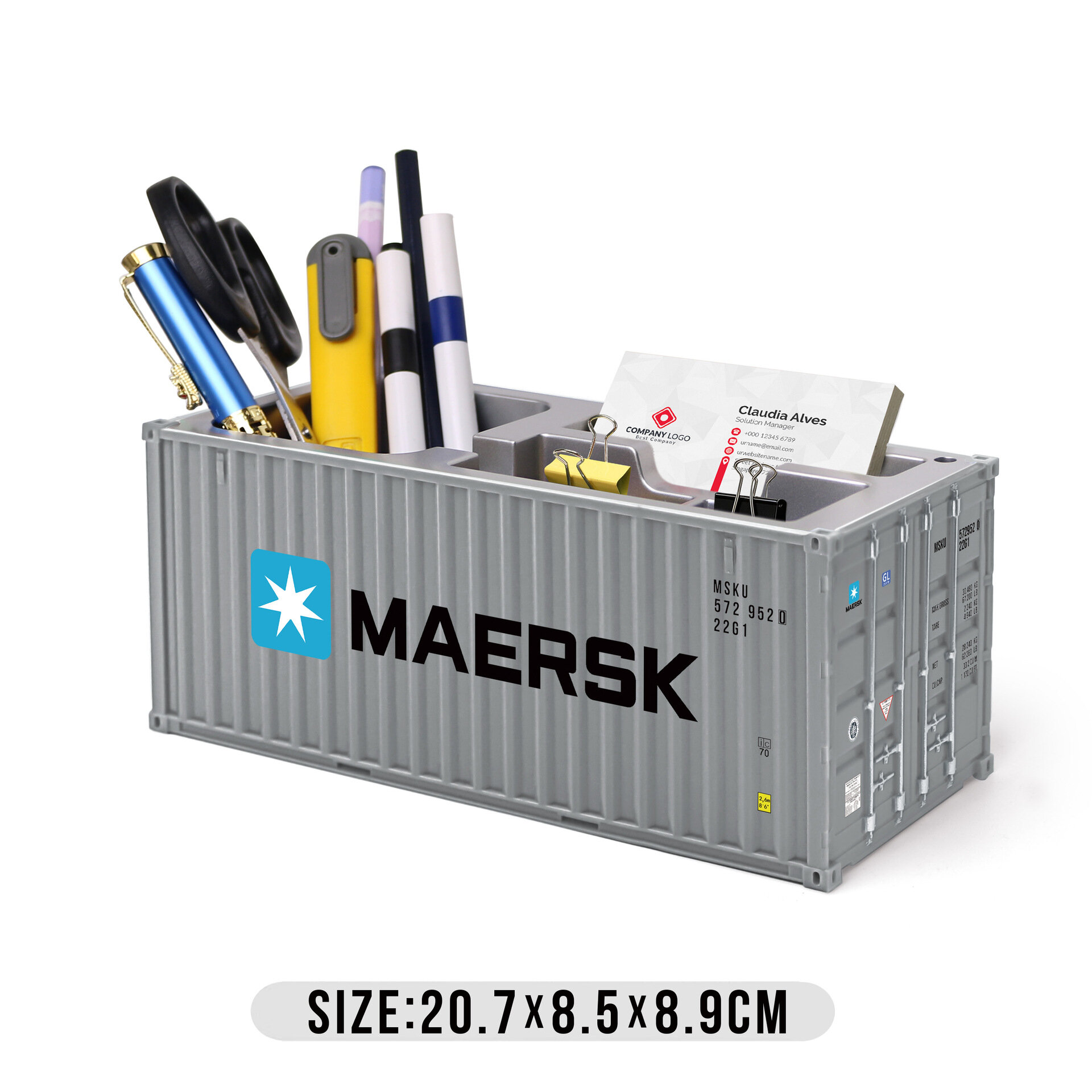 Модель контейнера Maersk подставка для ручек органайзер для стола декор офис подарок