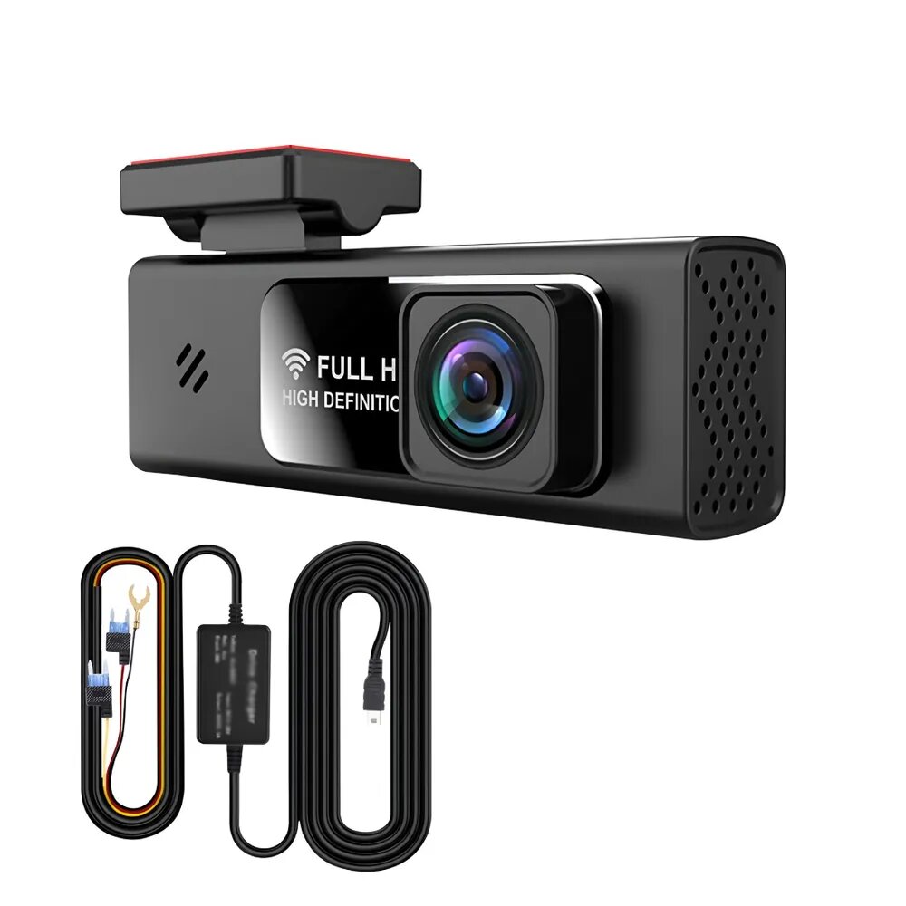 GJX Видеорегистратор 1080P для автомобиля с Wi-Fi, 360-градусная камера для записи