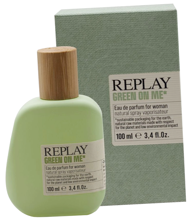 Женский парфюм Replay Green On Me For Woman 100 мл - Реплей Грин Он Ми Фор Вумен