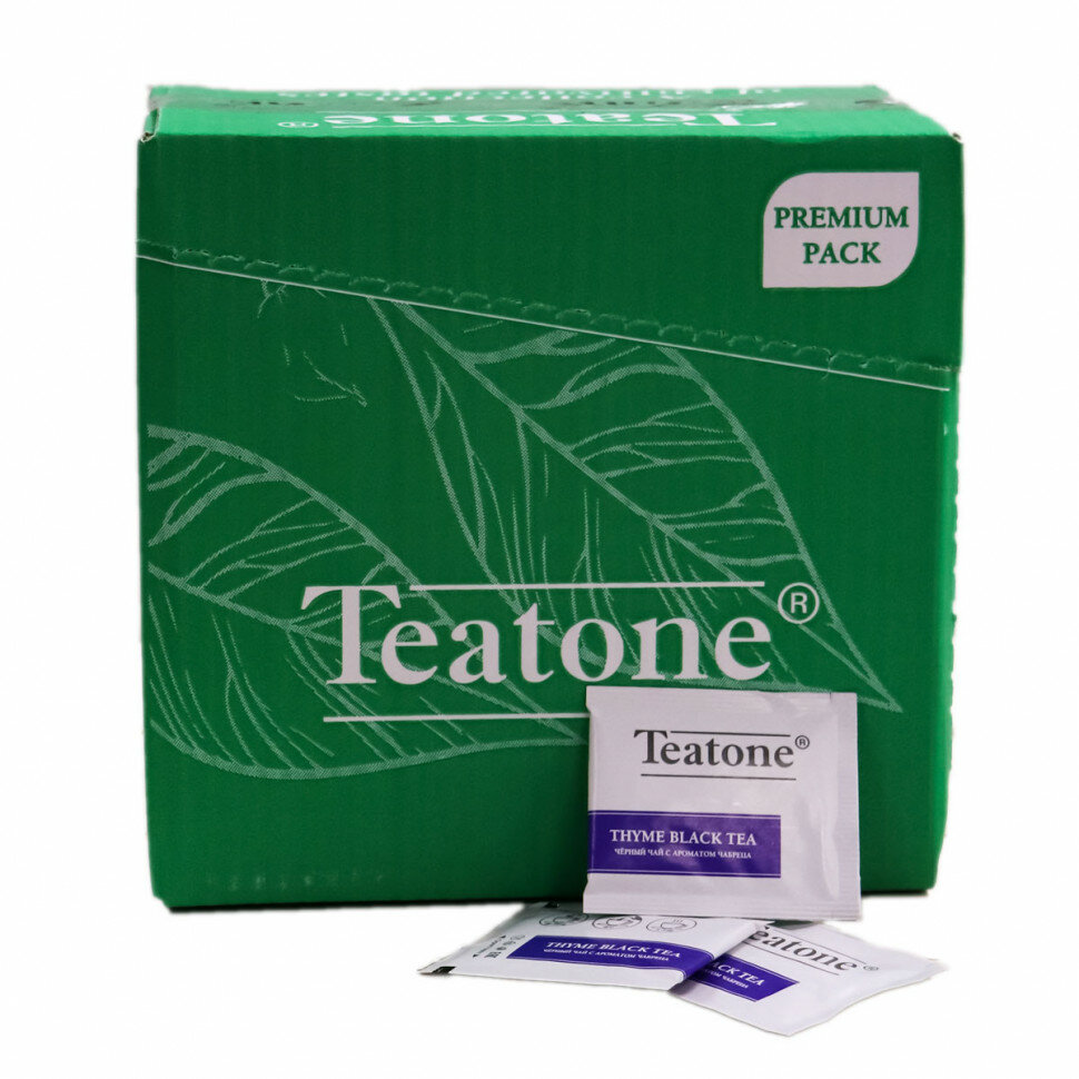 Teatone Thyme Black Tea (Черный чай с ароматом чабреца), в пакетиках, 300шт