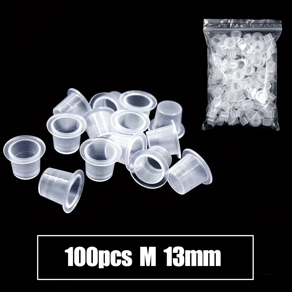 Одноразовые стаканчики для тату YUELONG, 100pcs M-13MM
