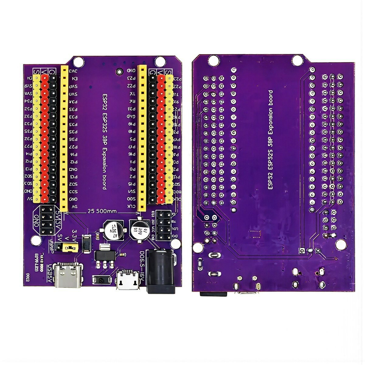 Модуль расширения ESP32 38P для новичков NodeMcu Lua WIFI IoT поддержка драйвера CP2102, Фиолетовая плата расширения ESP32