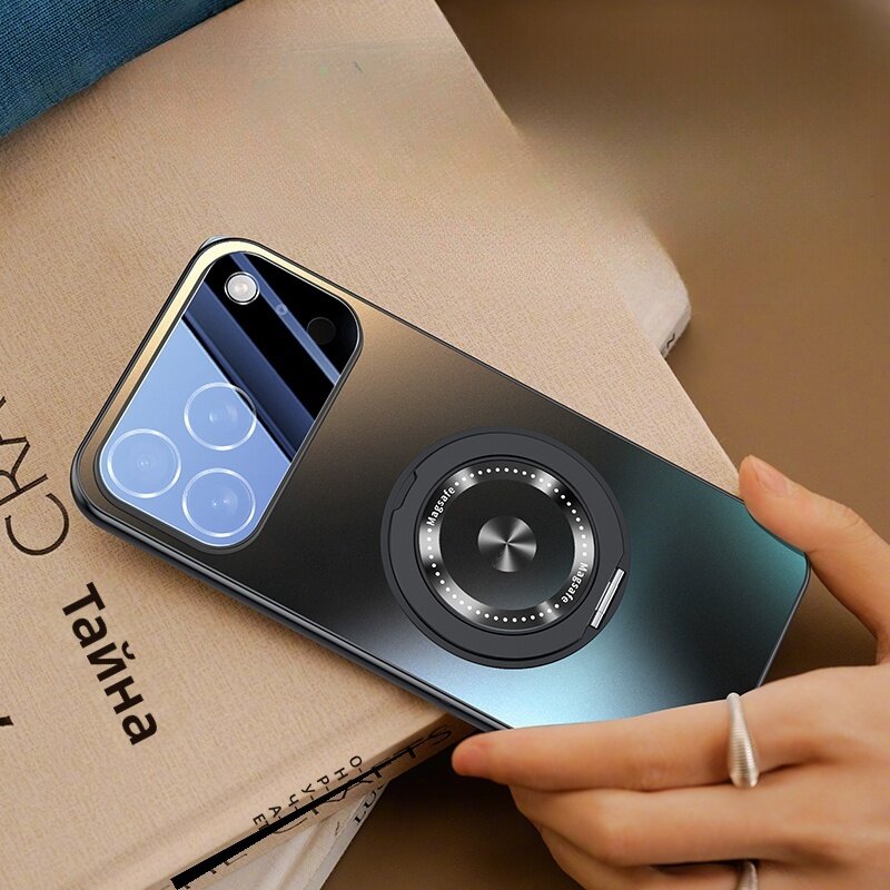 Подставка для смартфона со светло-зелёным корпусом, вращением на 3660° и защитой объектива