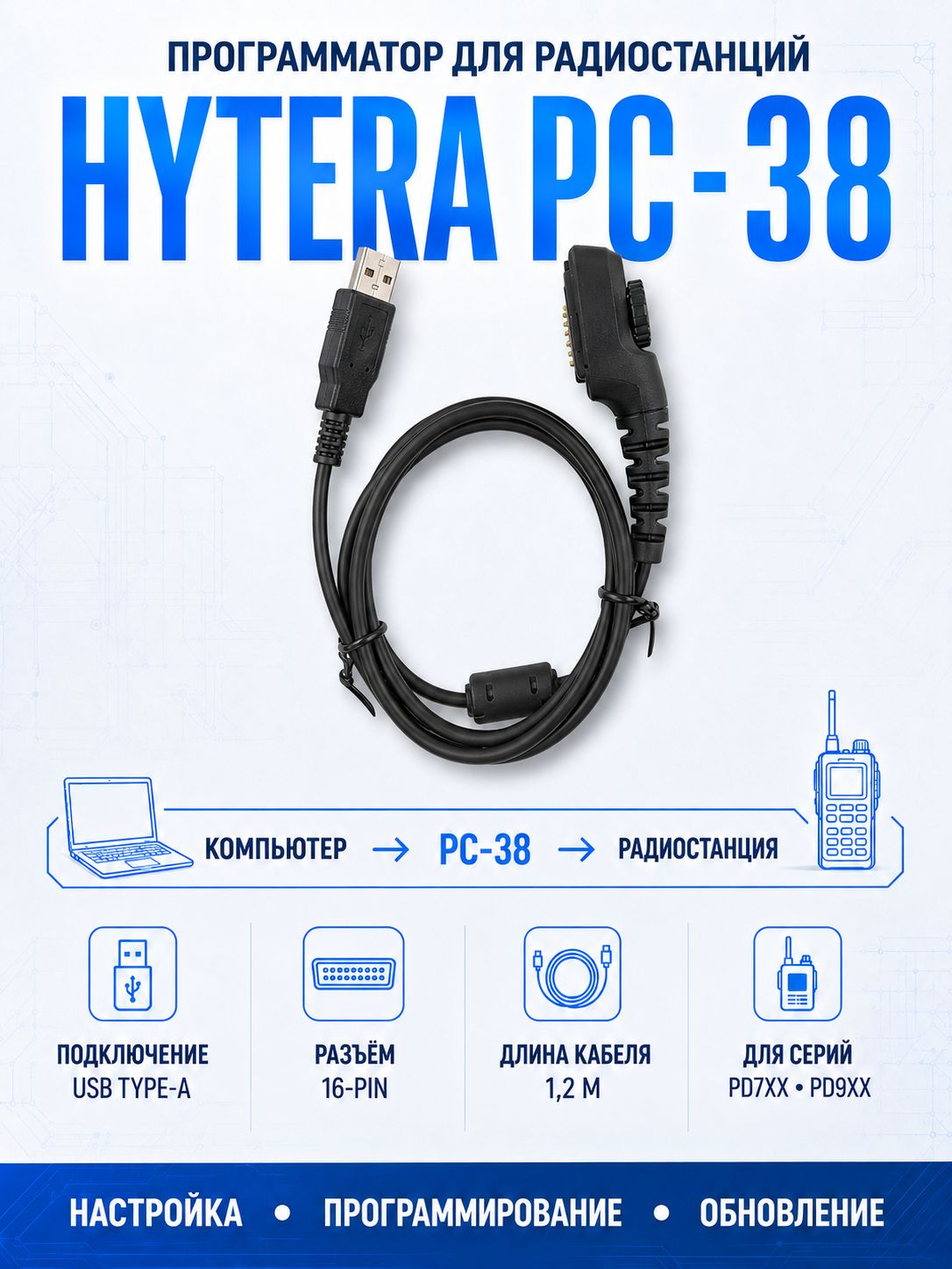 Программатор HYTERA PC-38