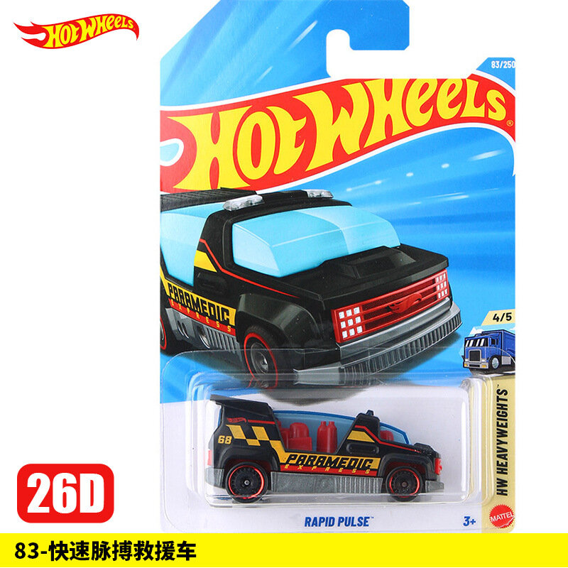 Модель автомобиля Hot Wheels 1:64 Fast Pulse Rescue 26D набор Diecast игрушка