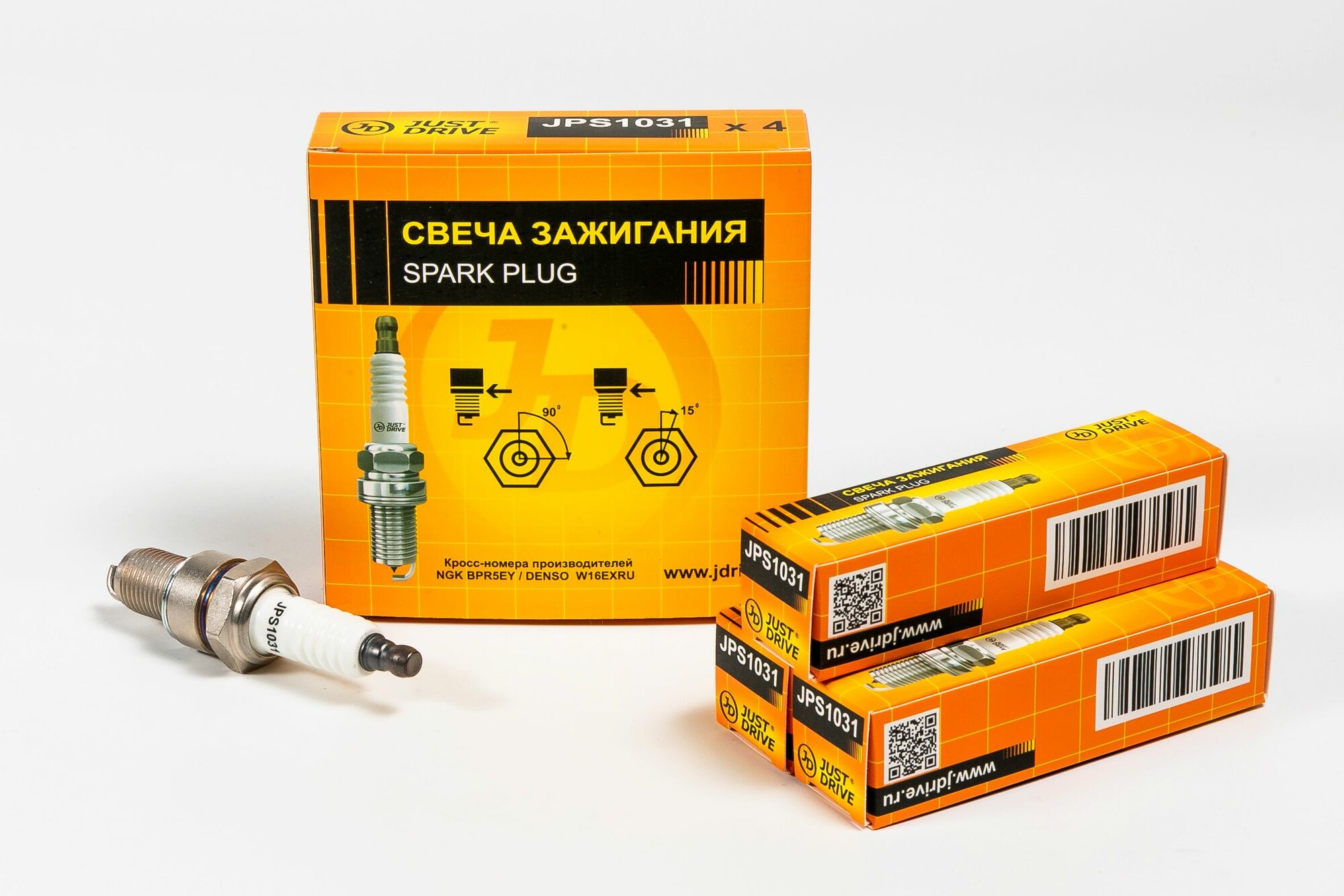 Свеча зажигания, для КИА Рио 1 2000-2006, ВАЗ Лада 2108 2109 2113 2114 1988-1999 OEM 9004851044000 9004851048000 9004851054 арт JPS1031