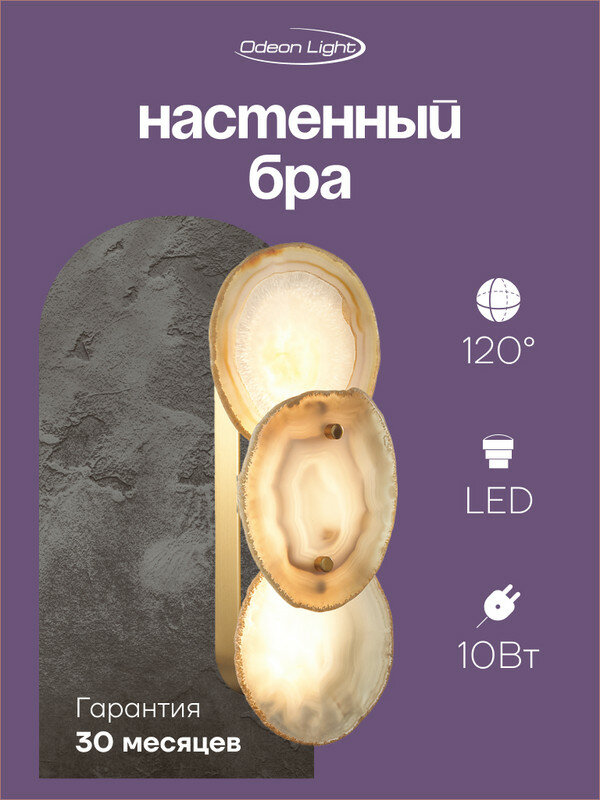 Настенный светильник Бра светодиодный ODEON LIGHT 7065/10WL, 10Вт
