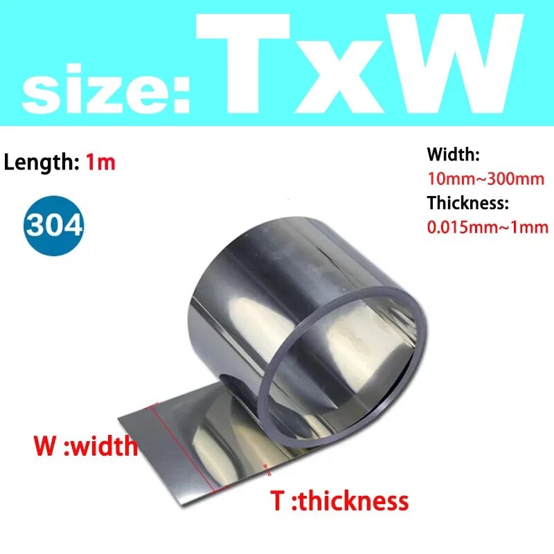 Стальные полосы из нержавеющей стали 304 0.2mmx25mm