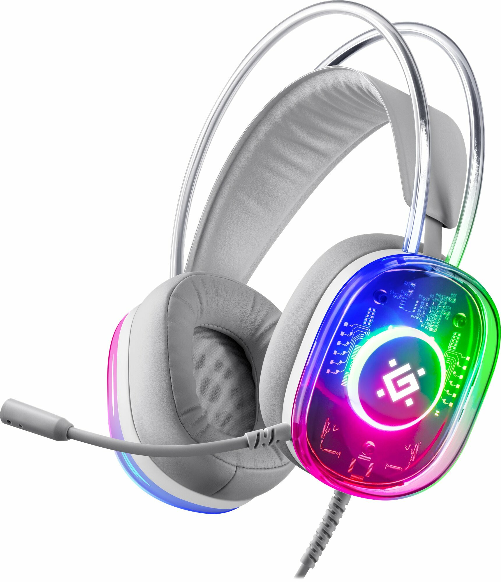 Наушники игровые с микрофоном (64575) Cyborg белый, 7.1,