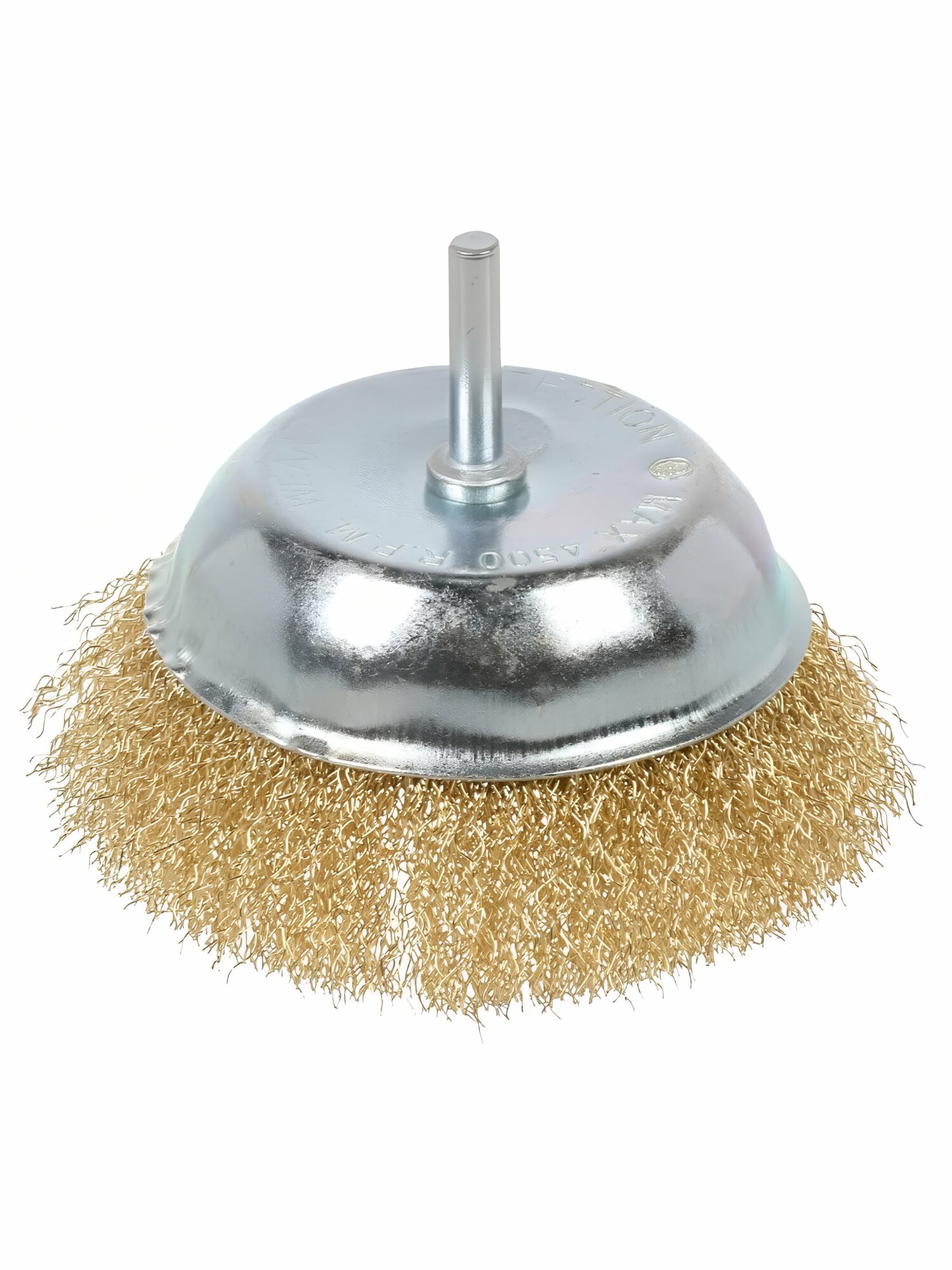 Щетка для дрели Bartex 100 мм чашечная со шпилькой, модель 99480, насадка для чистки металла