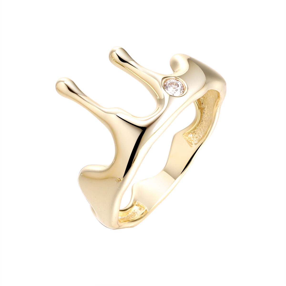 Кольцо, серебро, 925 проба, фианит