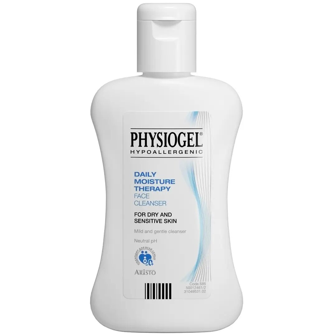Средство PHYSIOGEL Очищающее для сухой и чувствительной кожи лица, 150 мл