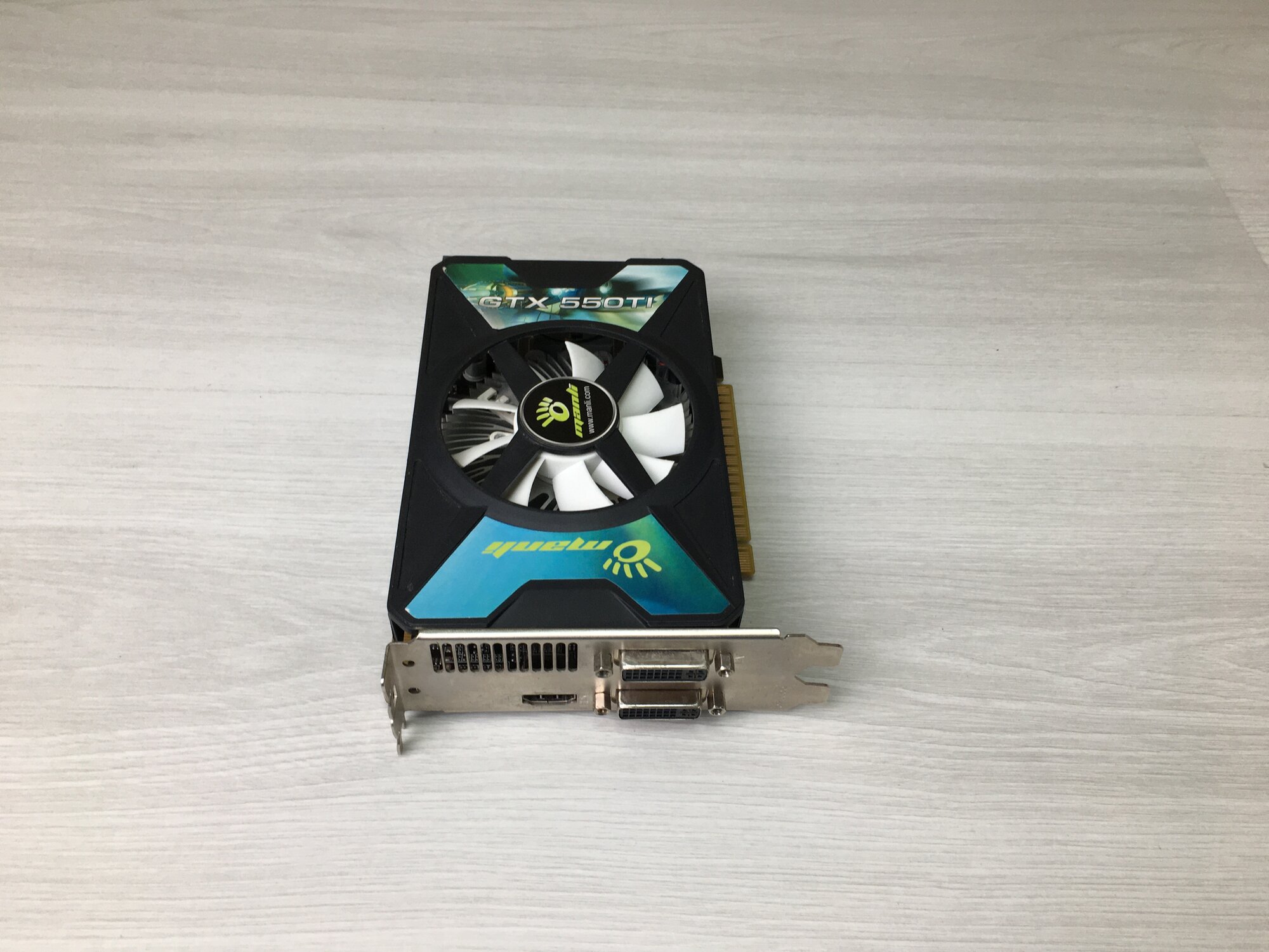 Видеокарта 1Gb GeForce 550 GTX Ti, MANLI NV GTX550Ti 1Gb DDR5 192Bit 2xDVI HDMI, PCI-E