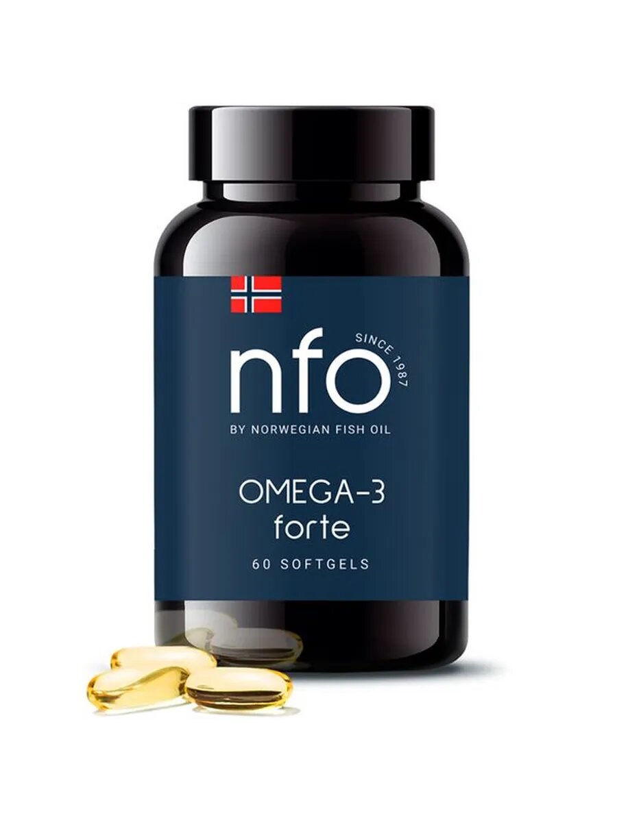 Омега-3 Форте NFO/Норвегиан фиш оил капсулы 1384мг 60шт