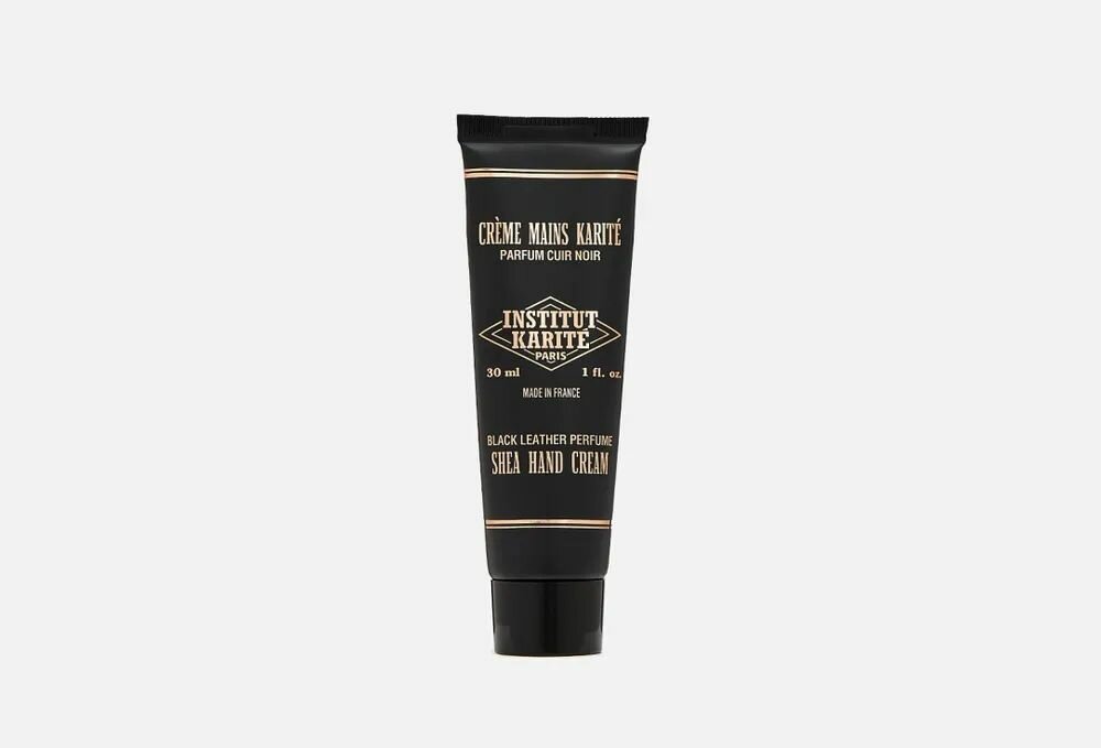 Institut Karite - Shea Hand Cream Black Leather Крем для рук с нотами жасмина, ванили и кожи 30 мл