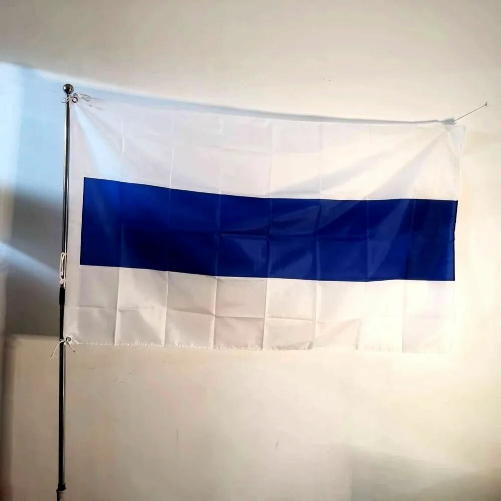 Россия, цифровое украшение сине-белого флага, баннер 150*90 см из полиэстера